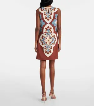 La DoubleJ Printed Satin Shift Dress