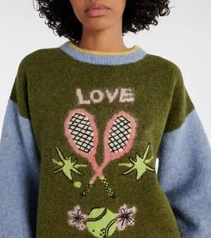 ALEMAIS Anouk Wool, Alpaca, And Mohair-blend Sweater
