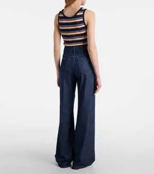 7 For All Mankind Lotta Wide-leg Jeans - Blue