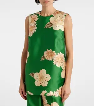 ALEMAIS Floral Print Top