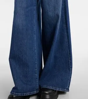 7 For All Mankind Marie Wide-leg Jeans In Artifact