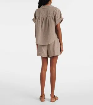 Veronica Beard Ilene Gingham Cotton-blend Shirt