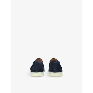 AURELIEN Yacht Suede Loafers - Navy