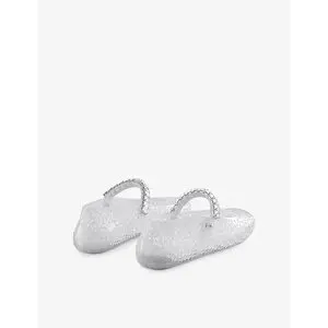 JIMMY CHOO Jelly Ballet Flats - Clear/silver/crystal