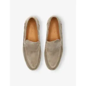 AURELIEN Yacht Suede Loafers - Grey/light