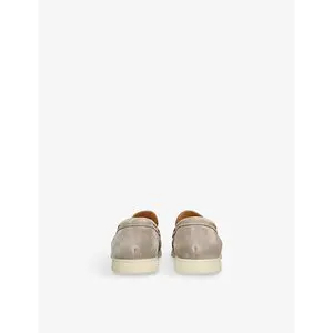 AURELIEN Yacht Suede Loafers - Grey/light
