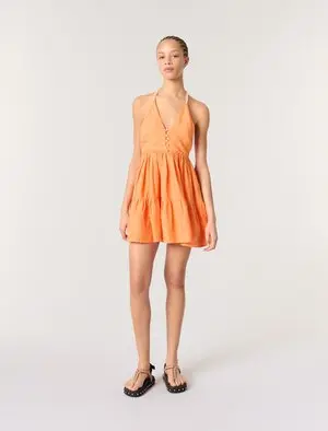 Maje Linen Mini Dress