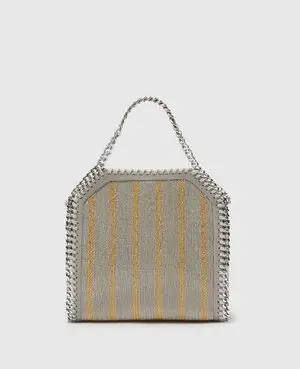 Stella McCartney Limited-edition Falabella Chain-embroidered Tiny Tote - Metallic