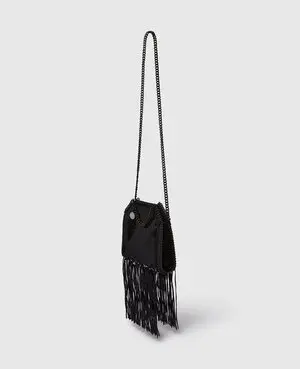 Stella McCartney Limited-edition Falabella Sequin Fringe Tiny Tote - Black