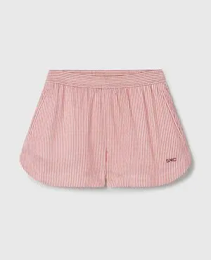 Stella McCartney Striped Elasticated Shorts - White/red