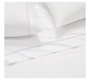 SCOUT Pick Stitch Cotton Percale Queen Sheet Se T - One-color