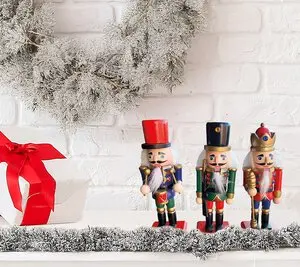 SANTA'S WORKSHOP 6' Traditional Nutcrackers, Se T Of 3 - One-color