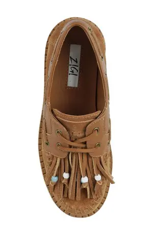 ZIGI Skipper Platform Wedge Loafer - Tan Suede