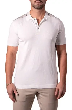 MACEOO Tipped Colorblock Polo