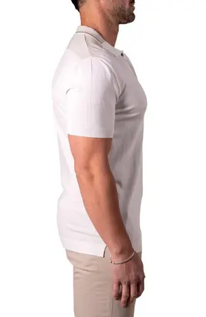 MACEOO Tipped Colorblock Polo