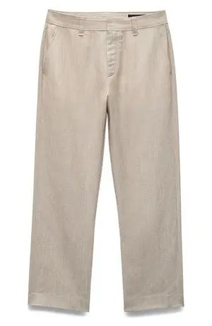 Rag & Bone Evan Donegal Wool Blend Tapered Pants - Beige