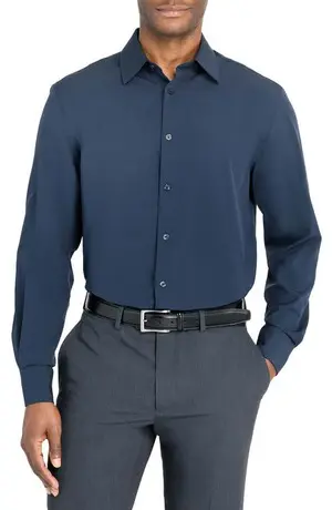 W.R.K Regular Fit Solid Performance Dress Shirt