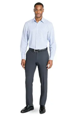 W.R.K Regular Fit Square Print Performance Dress Shirt