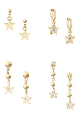 Ettika 4-pack Star Drop Earrings
