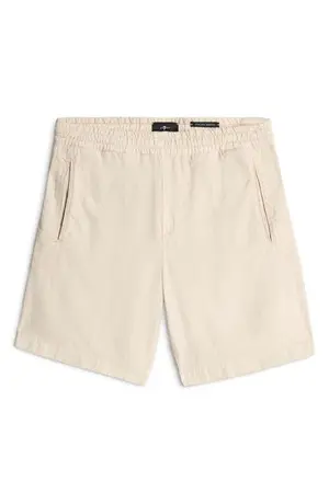 7 For All Mankind Relaxed Fit Cotton Blend Shorts