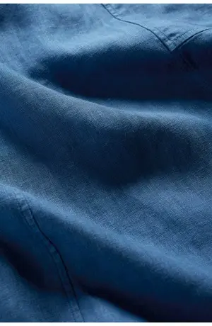 SEASALT CORNWALL Grass Wave Sleeveless Linen Midi Dress