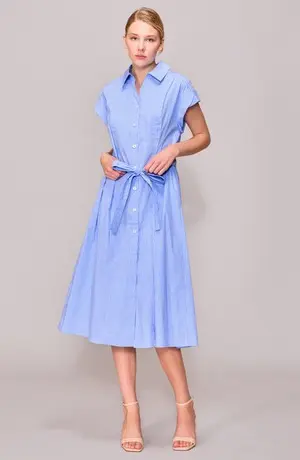 MELLODAY Cap Sleeve Shirtdress
