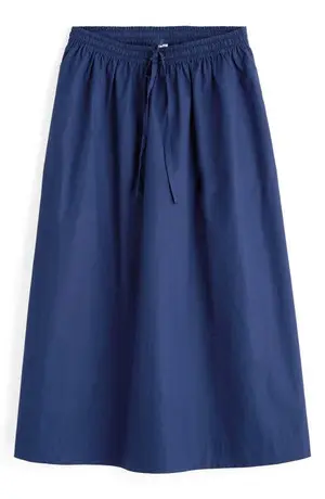 SEASALT CORNWALL Organic Cotton Drawstring Maxi Skirt