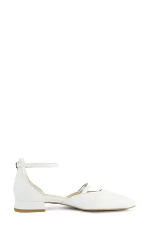Paul Green Vivien Ankle Strap Pumps - Pearl Ivory Soft Nappa