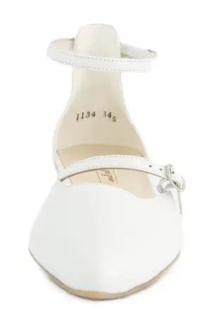 Paul Green Vivien Ankle Strap Pumps - Pearl Ivory Soft Nappa