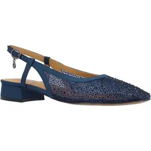 J. Reneé Layton Slingback Flat - Navy