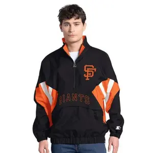 STARTER San Francisco Giants Cooperstown Chief Half-zip Pullover