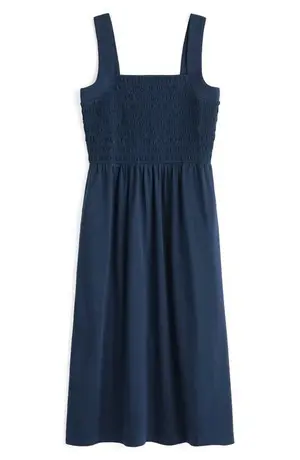 SEASALT CORNWALL Smocked Cotton Jersey Dress