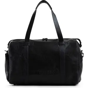 VELEZ Essential Bowling Handbag With Aged Effect - Black