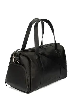 VELEZ Vuelos Full Grain Leather Travel Bag - Black