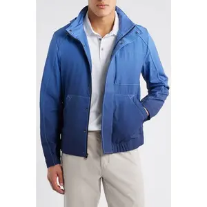 W.R.K Water Resistant Ombré Windbreaker With Stowaway Hood