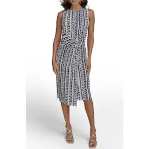 Donna Karan New York Abstract Print Sheath Dress