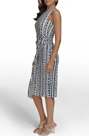 Donna Karan New York Abstract Print Sheath Dress