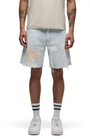 Hudson Jeans Clint Relaxed Denim Shorts - Bleached Cloud