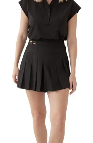 HONORS The Pleated Skort - Black