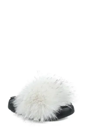 ZIGI Fabbi Faux Fur Platform Sandal - White