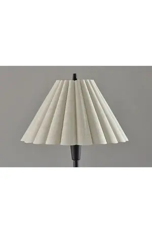 ADESSO Scallop Floor Lamp - Black