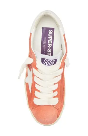 GOLDEN GOOSE Super-star Low-top Sneaker - Coral/ Milk