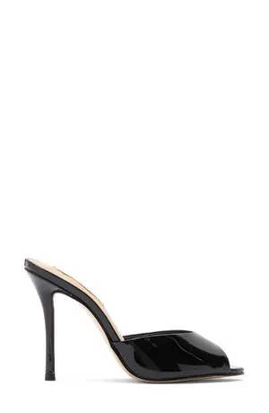 Steve Madden Priya Peep Toe Mule - Blk Patent