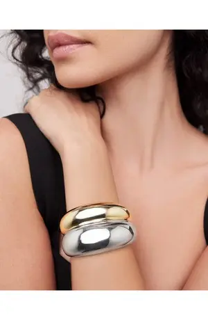 JENNIFER FISHER Chavez Two-tone Cuff Bracelet