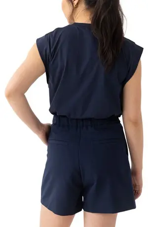 HONORS The High-waisted Short - Navy