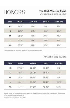 HONORS The High-waisted Short - Navy