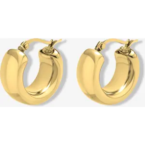 Ben Oni Polished Huggie Hoop Earrings Gold