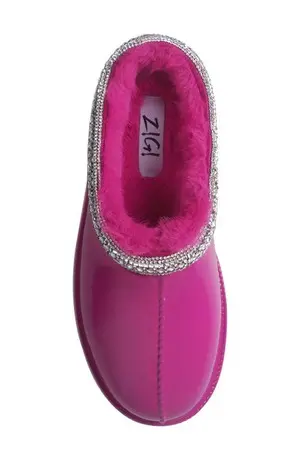 ZIGI Faux Fur Platform Slipper - Fuchsia