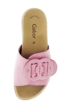 Gabor 63.760 Platform Slide Sandal - Soft Pink