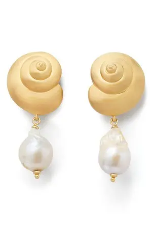 KATE SPADE NEW YORK Freshwater Pearl Drop Earrings